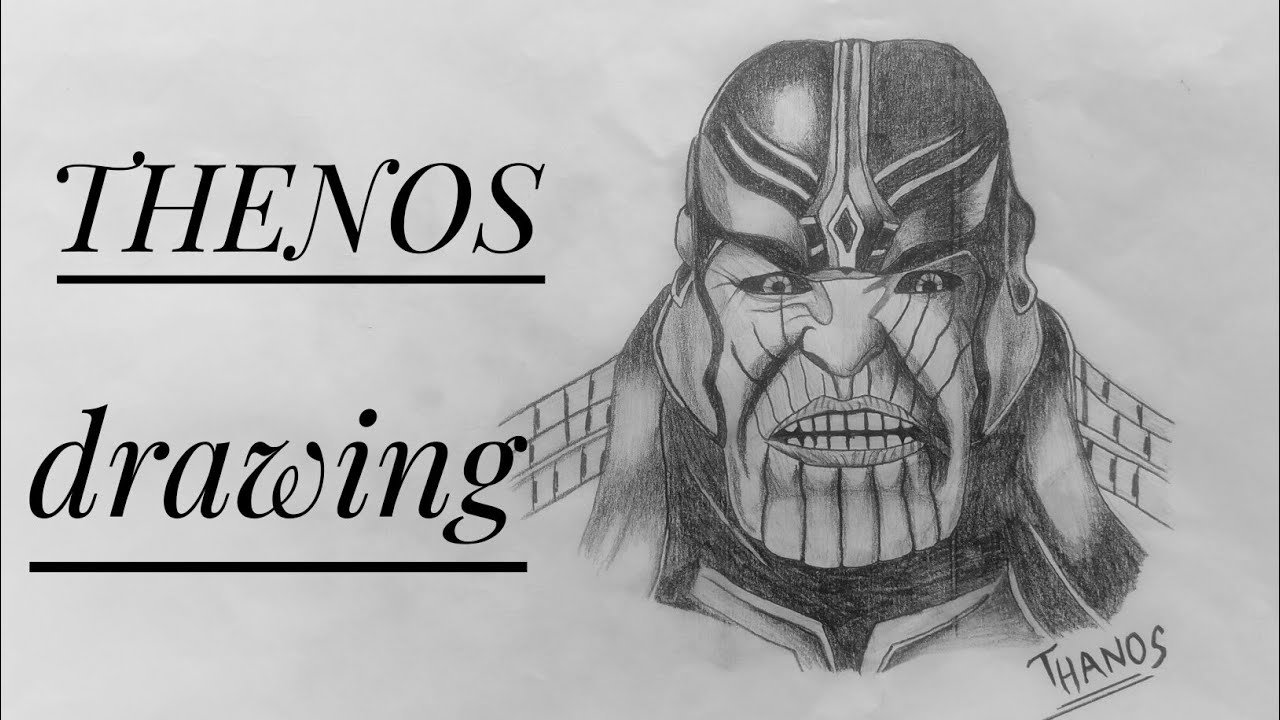 how to draw a thenos || thenos drawing easy #video #thenos#drawing ...