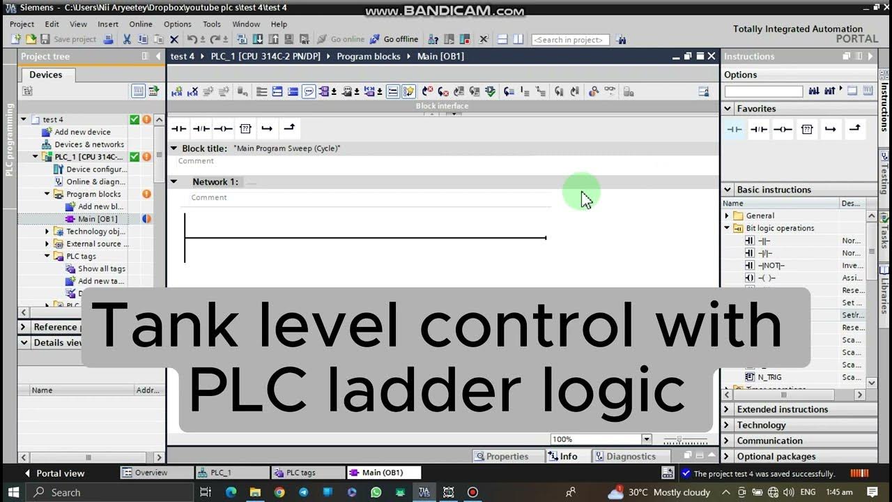Mastering Water Tank Level Control with PLC: Step-by-Step Tutorial ...
