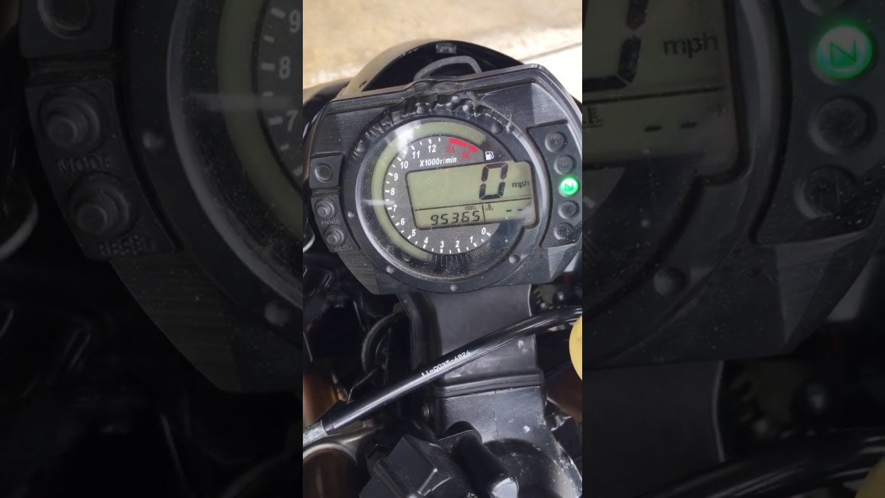 04 05 ZX10R Speedometer Tach 95k miles Pt. II - YouTube