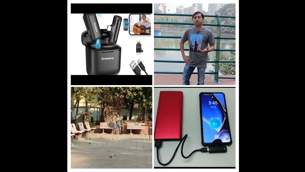 Wireless Microphone, Wireless MIC, Outdoor video recording, Podcast ...