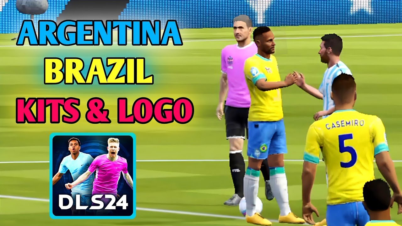 Dls 24 | আর্জেন্টিনা এবং ব্রাজিল জার্সি | Argentina Brazil Kits & Logo ...