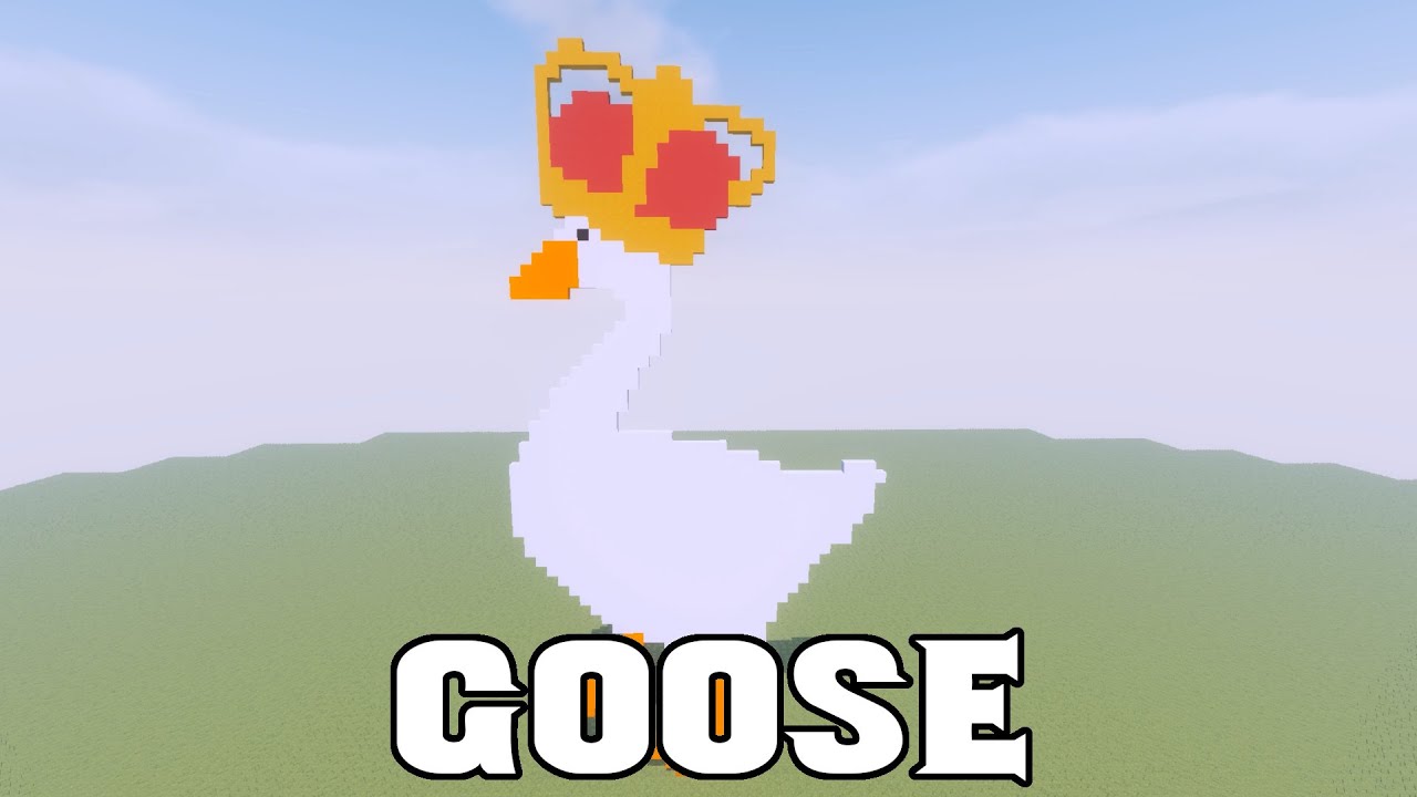 Goose [Untitled Goose Game] - Minecraft Pixel Art [#197] - YouTube