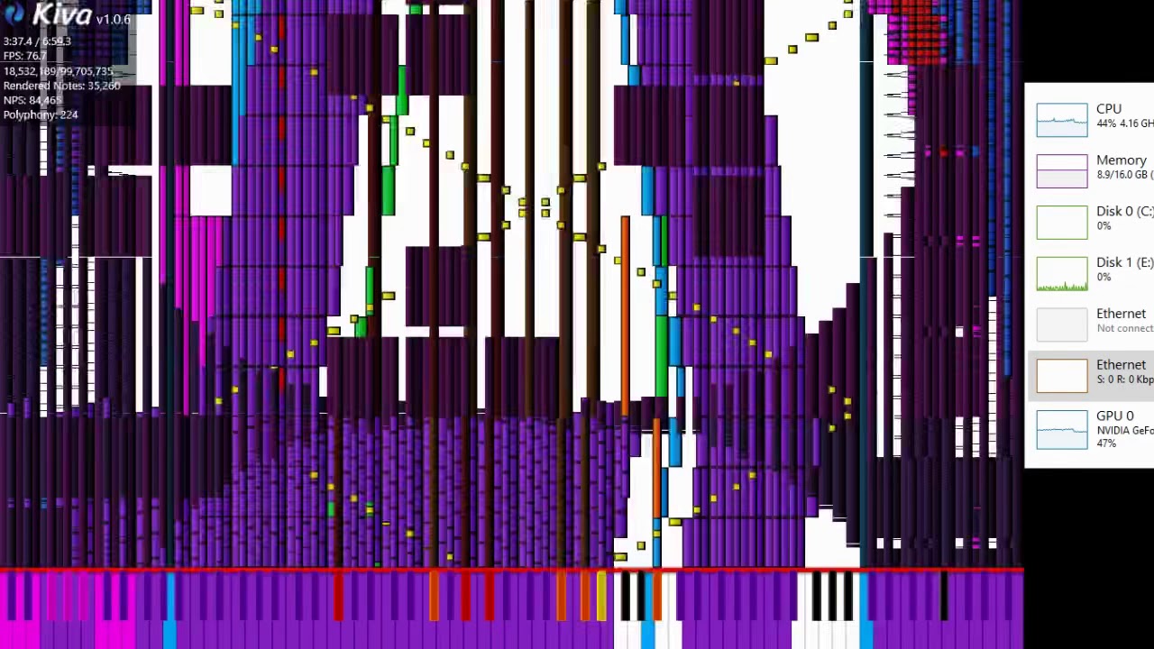 [Black MIDI] Kiva- Tetris 99 99.7 Million - YouTube