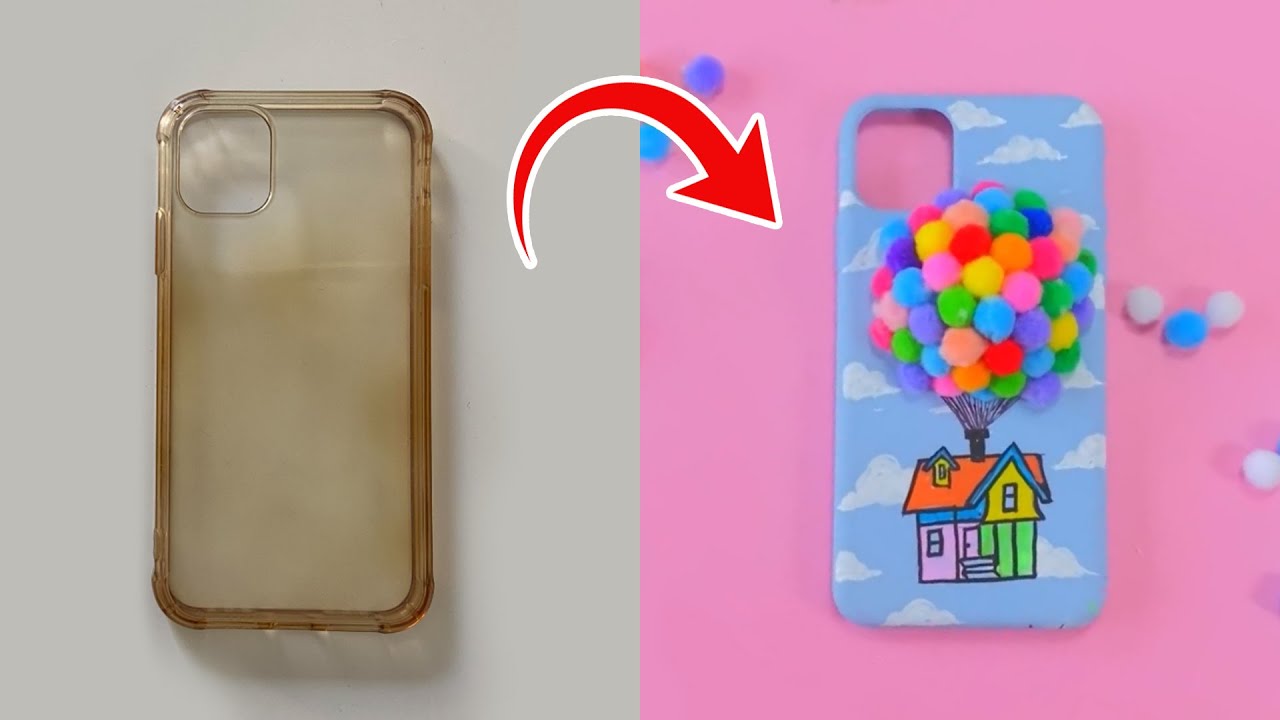 Homemade phone case creative - simple yet beautiful - YouTube