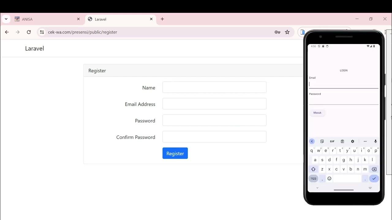 Application absensi using Flutter, API and Laravel - YouTube