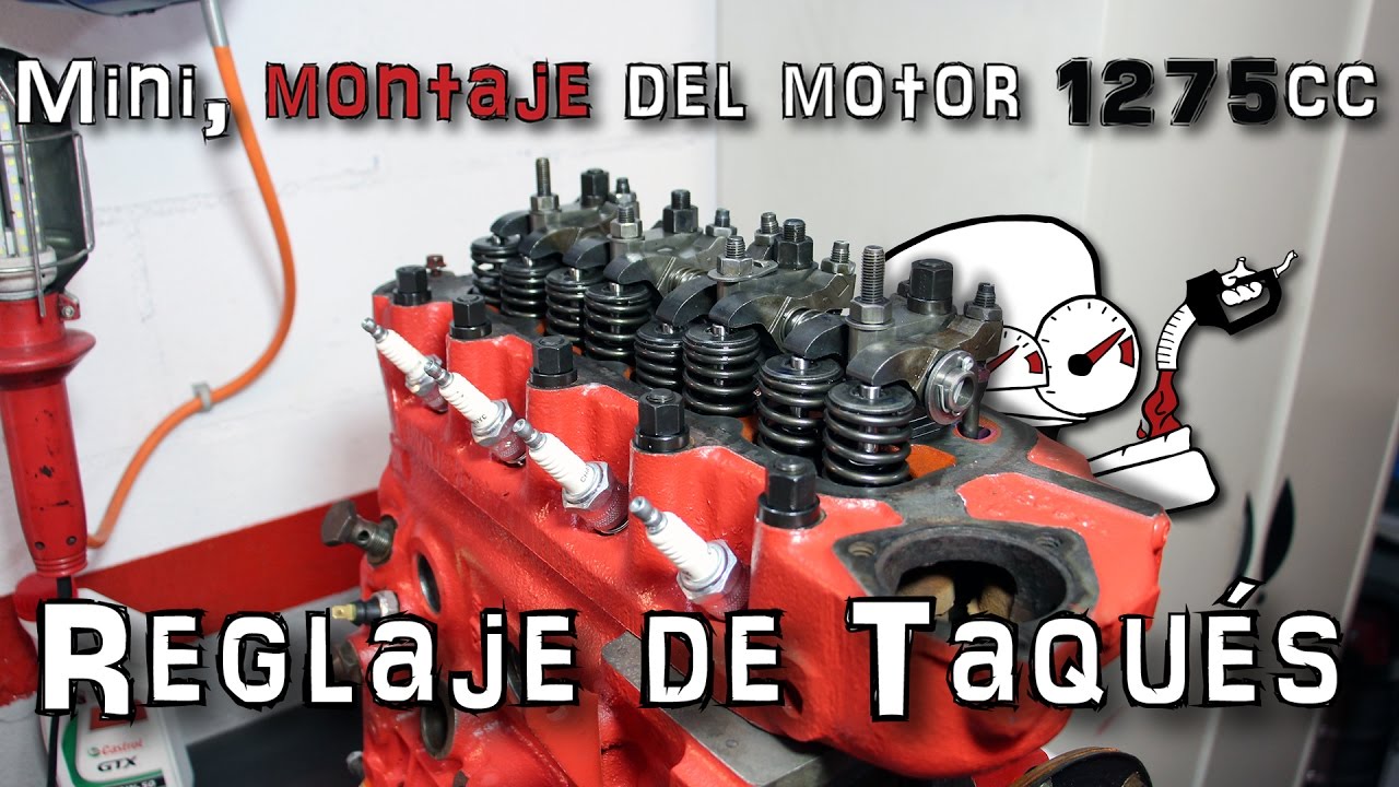 Mini, montaje del motor 1275cc #14: Reglaje de taqués | (En español ...