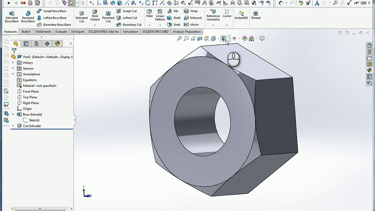Hex Nut Chamfer Two Ways In SolidWorks YouTube hex-nut-chamfer-two-ways-in-solidworks-youtube