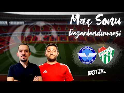 Ankara Demirspor - Bursaspor Maç Sonu Değerlendirmesi / Bursaspor şampiyo...