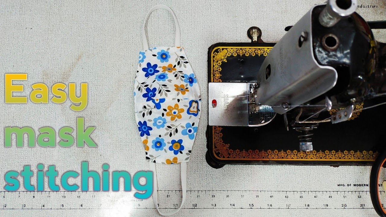 How to stitch face mask - YouTube