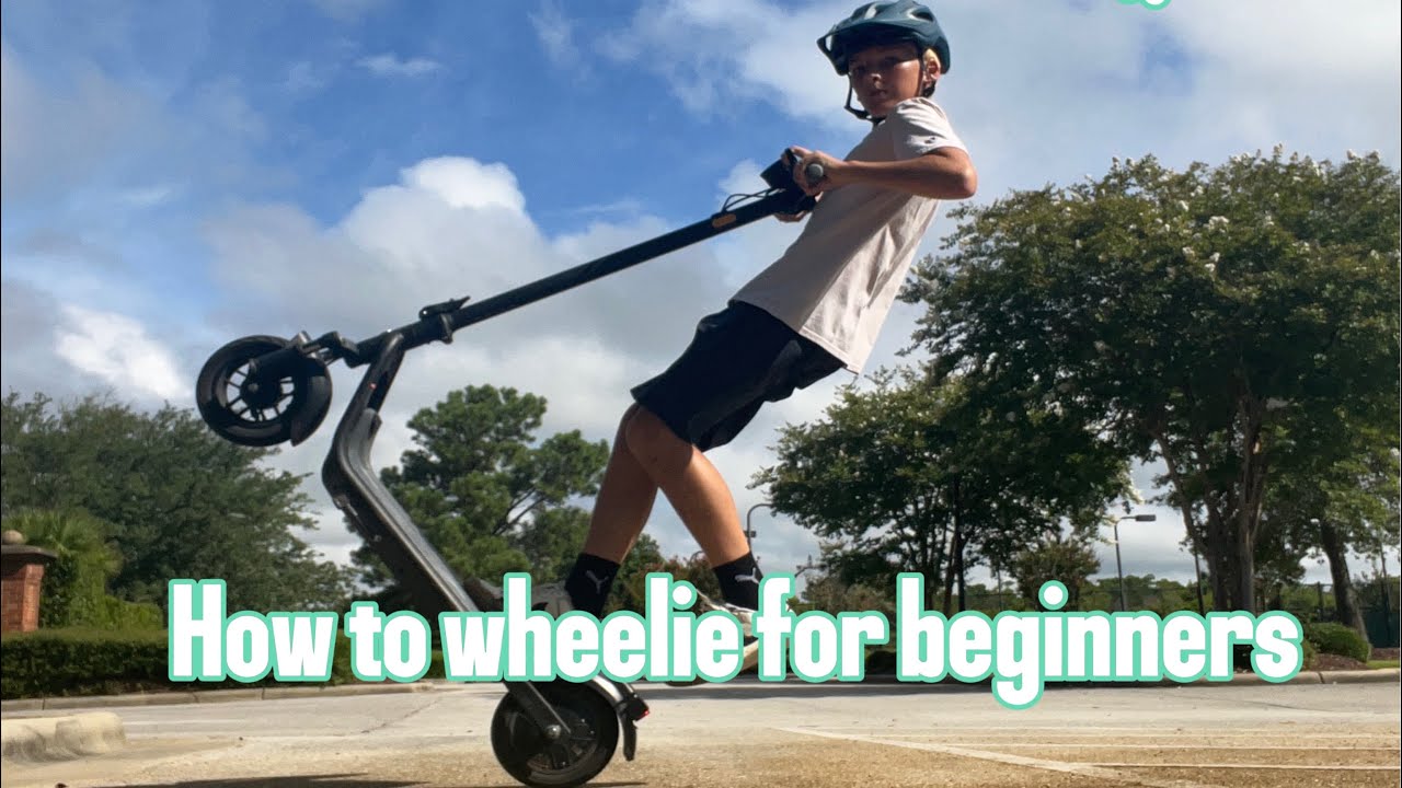 How to wheelie an electric scooter this is my first video so subscribe ...