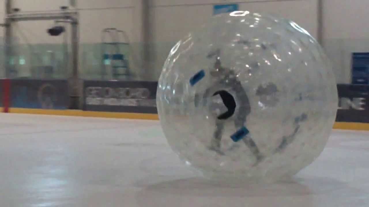 Zorb Balls On Ice - Trial at iceSheffield - YouTube