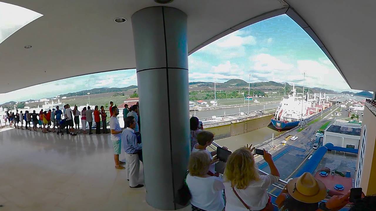 Vr/360 - Panama Canal Observation Deck - YouTube