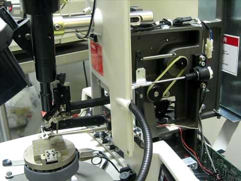 K&S 4524 wire bonder problem (side view) - YouTube