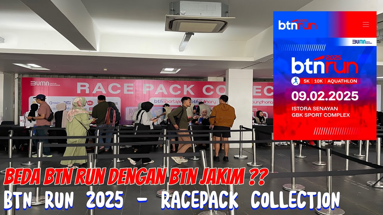 RACEPACK COLLECTION BTN RUN 2025 DAN APAKAH SAMA DENGAN BTN JAKARTA ...