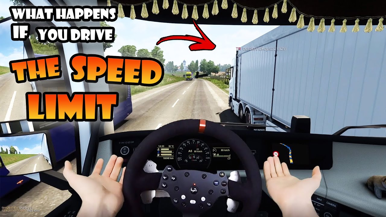 What happens if you drive the SPEED LIMIT in ETS2 Multiplayer | Mixed ...