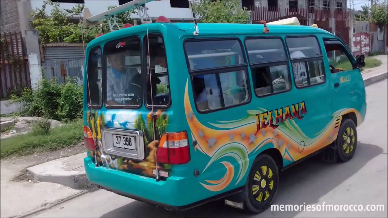 Microlet in Dili, riding a microlet (minivan) in East Timor / Timor ...