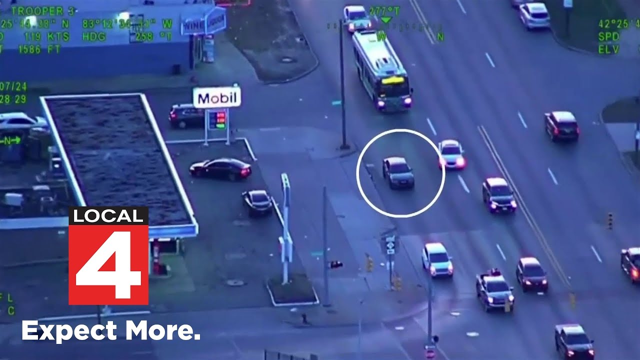 Michigan State Police helps Detroit police catch driver on city's west ...