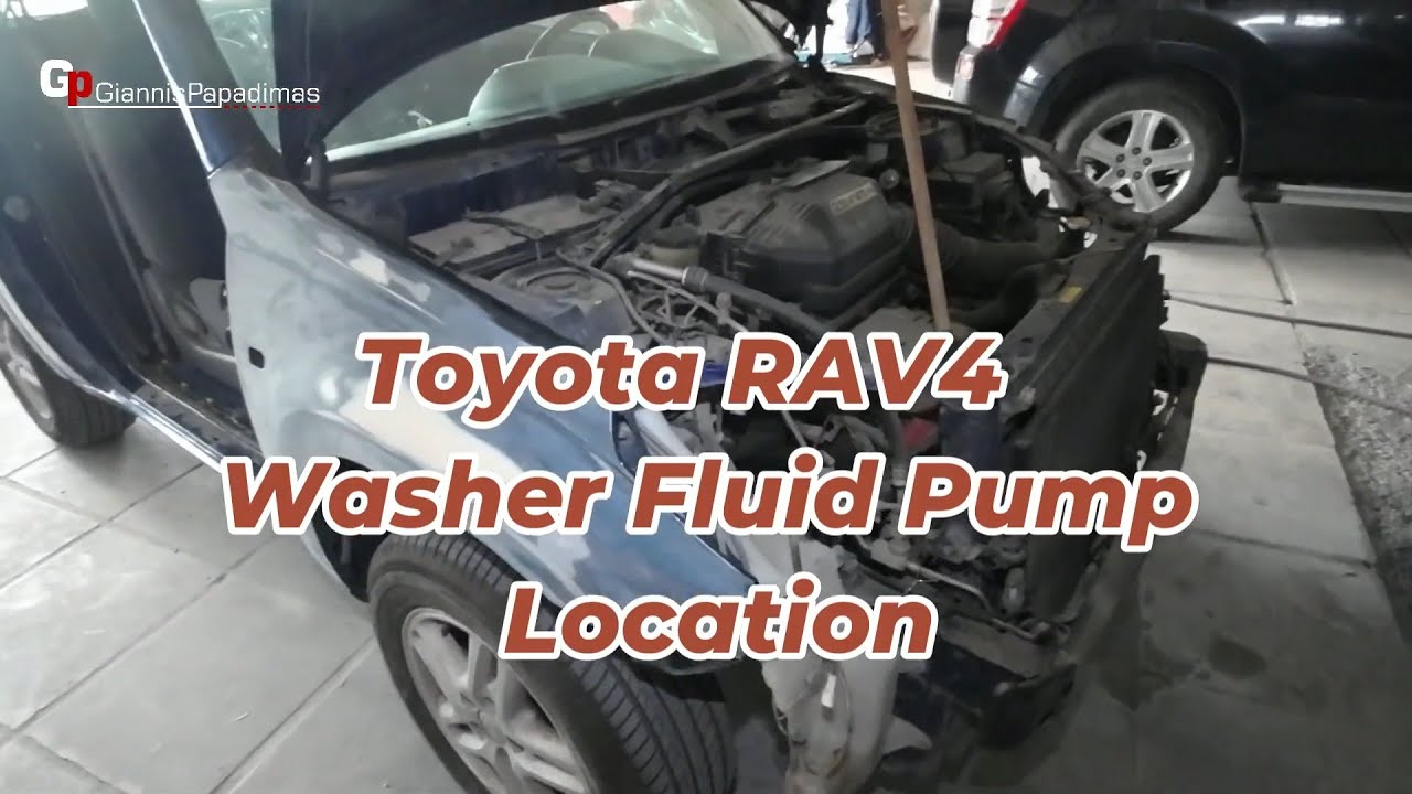 Toyota RAV4 Washer Fluid Pump Location - YouTube
