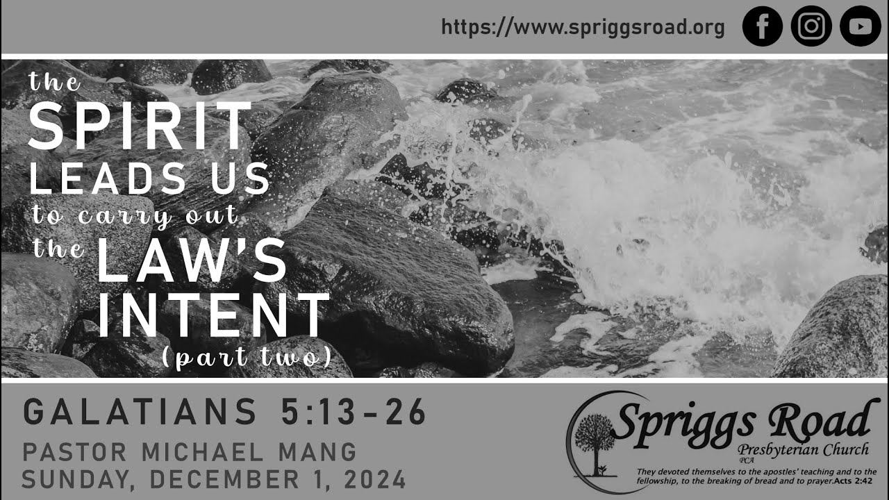 The Spirit Leads Us to Carry Out The Laws Intention (Part 2) - YouTube