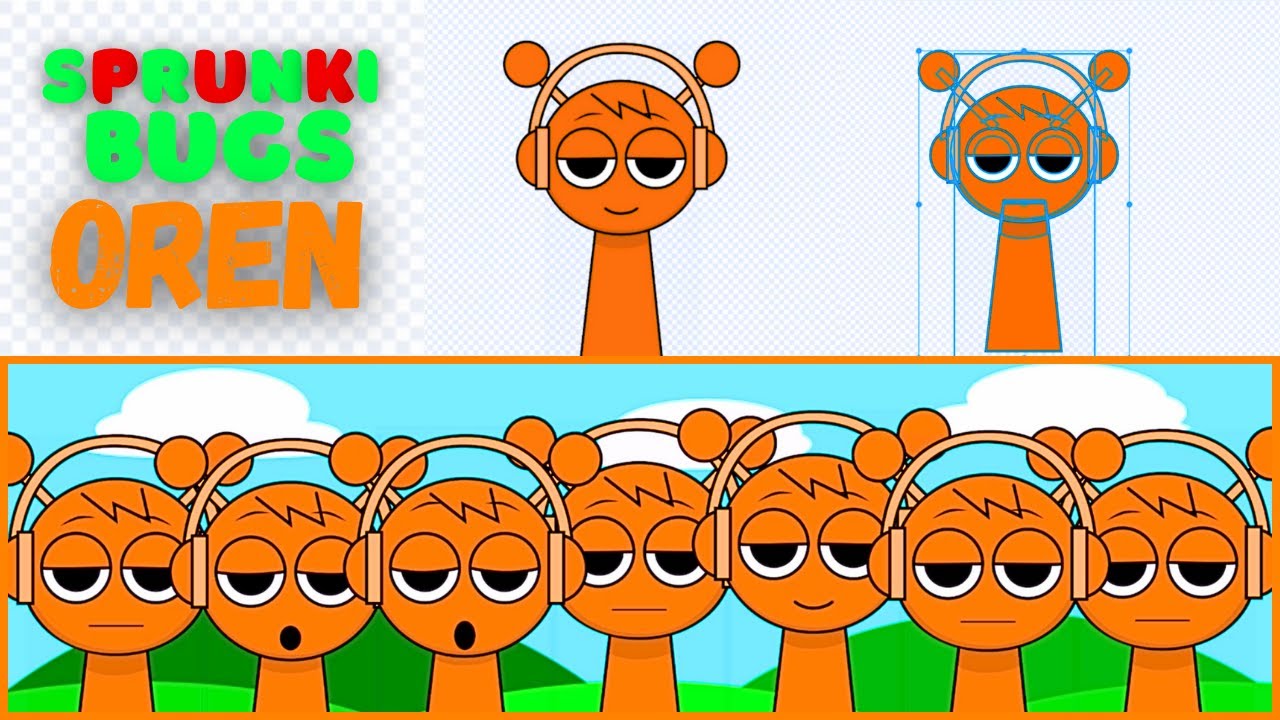 How to make BUG? Tutorial Sprunki OREN All Characters Original Phase ...