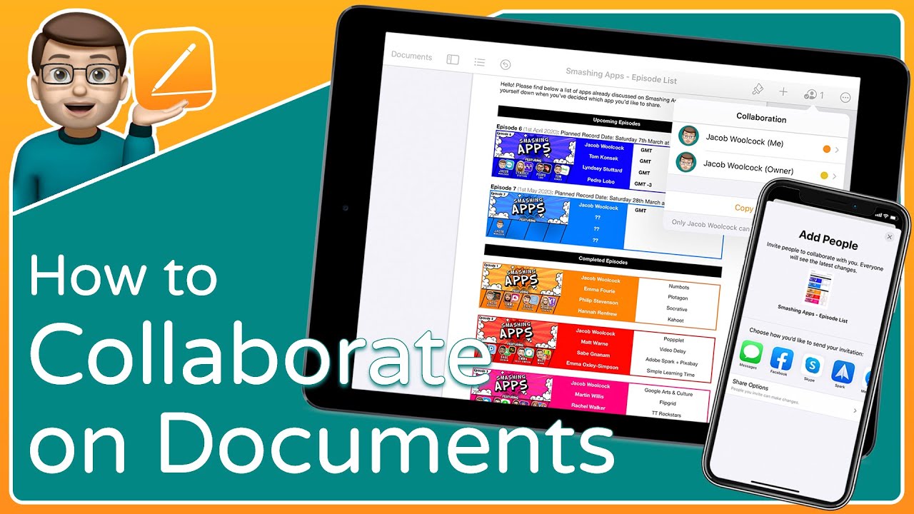 How to Collaborate and Work Together on Documents in Pages, Keynote and ...