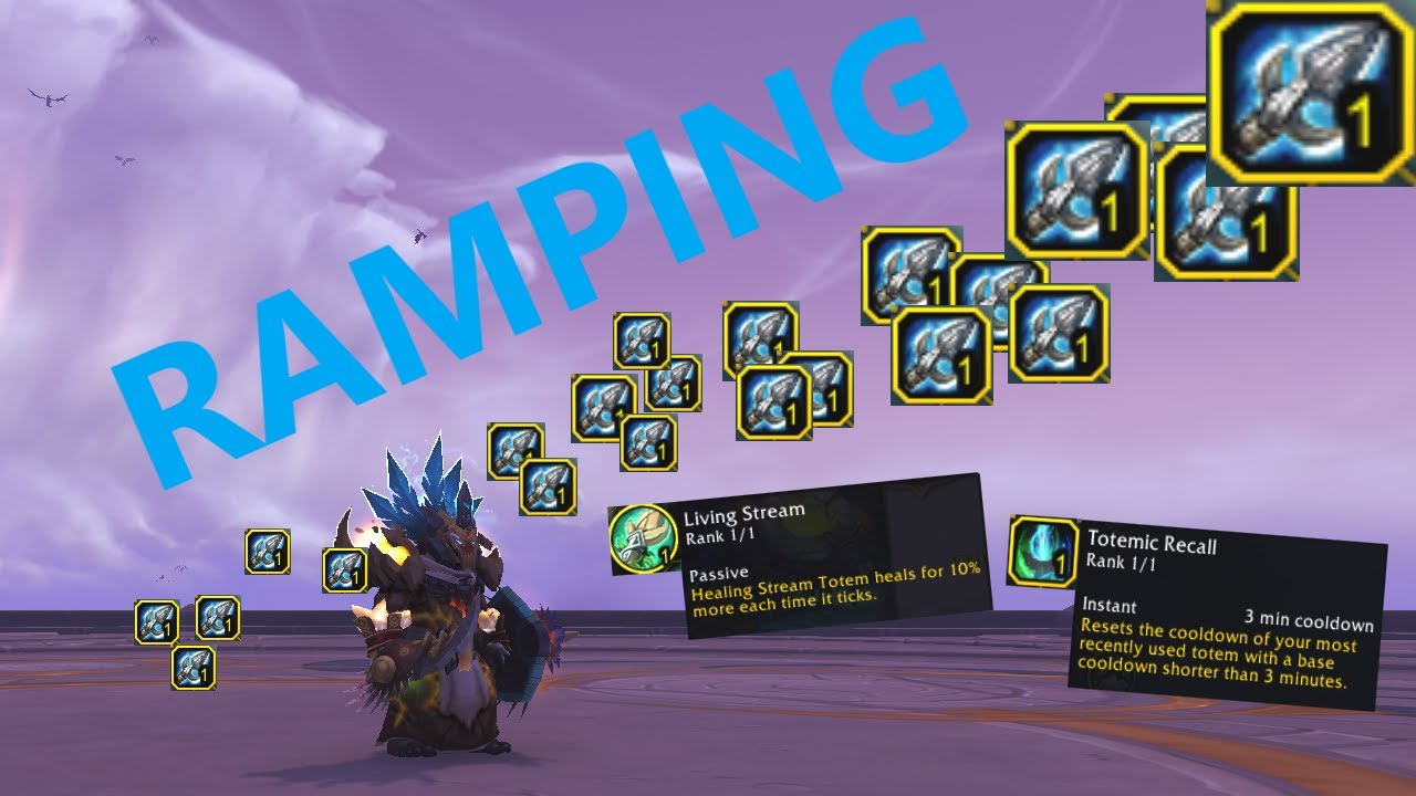 WE ARE RAAAAAMPING!!! | Healing Stream Totem Build for Resto Shaman ...