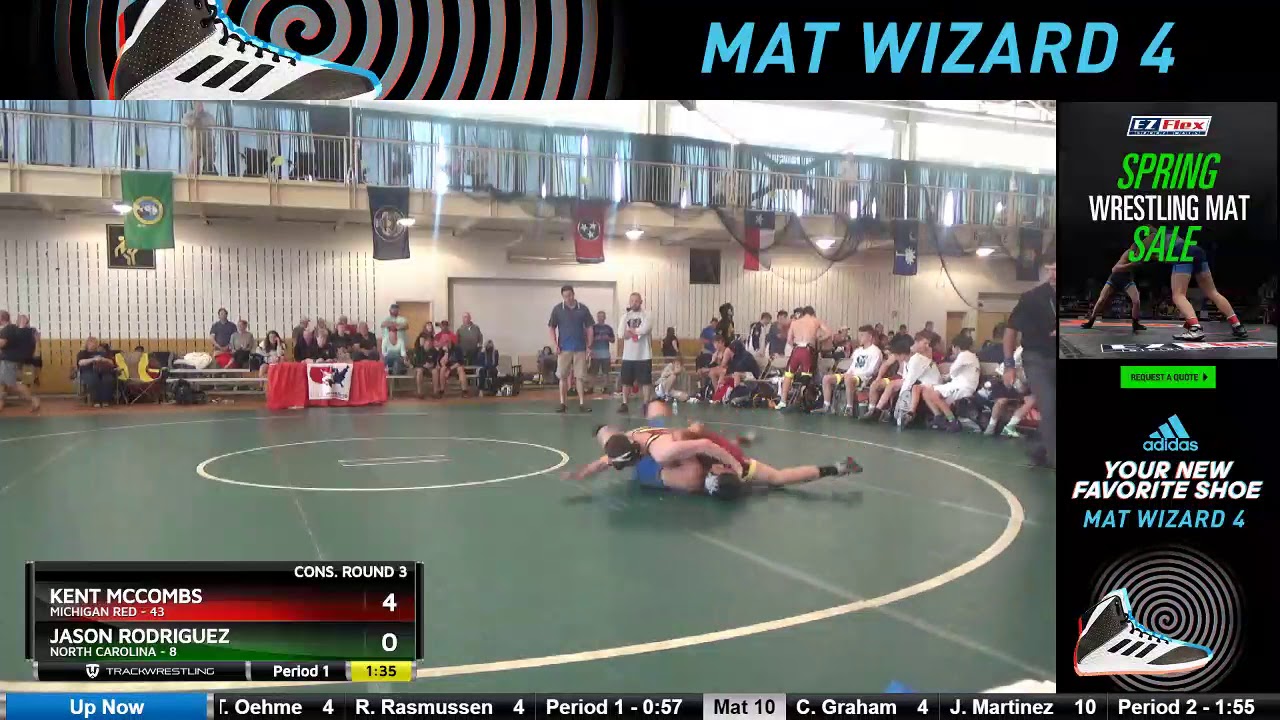 Mat 4 149 Kent Mccombs Michigan Red Vs Jason Rodriguez North Carolina ...