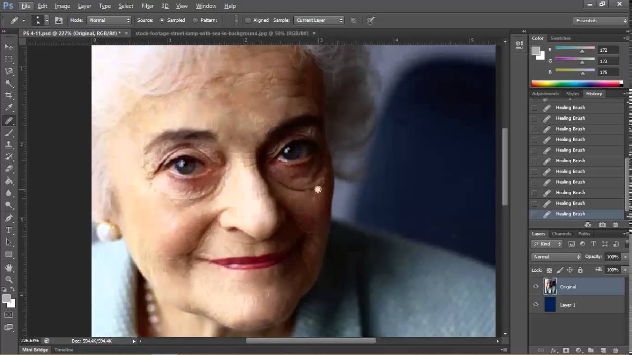Photoshop Correction Tools Tutorial - YouTube
