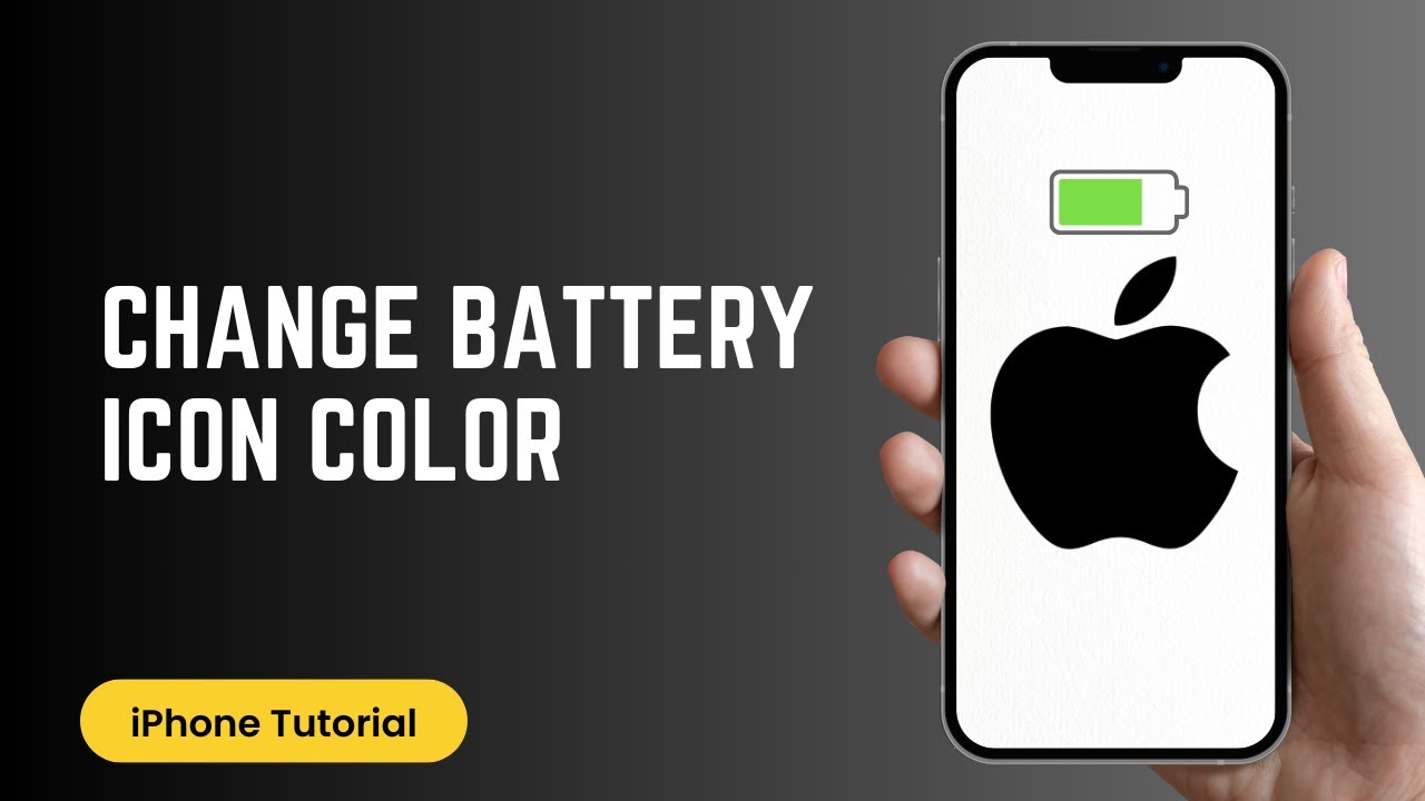 How to Change Battery Icon Color - YouTube