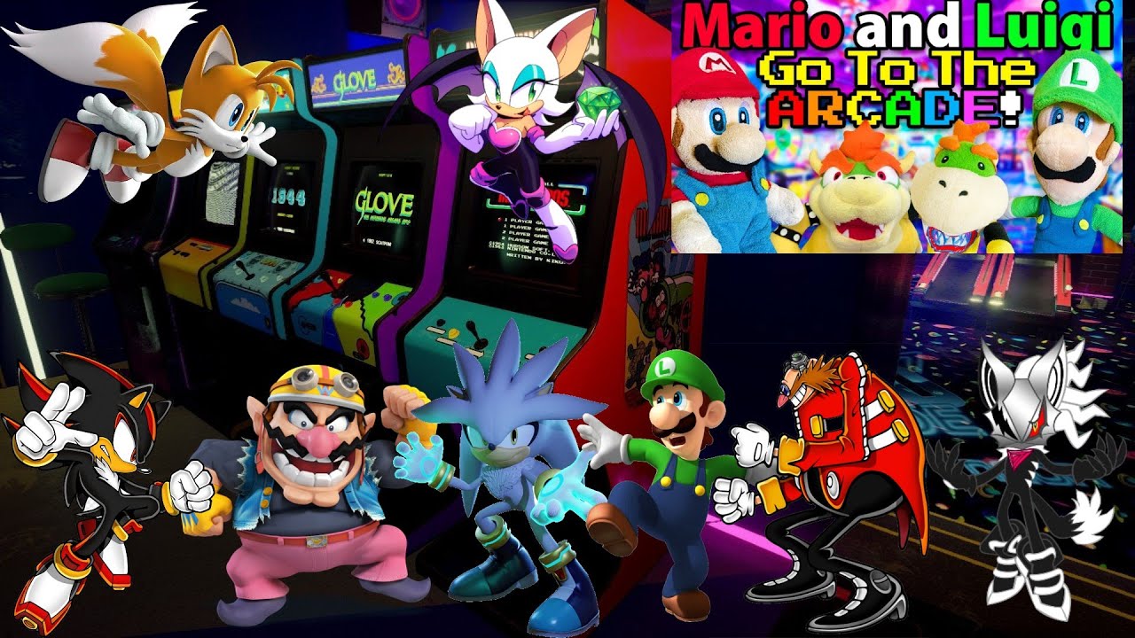 Shadow&Friends React To: CMB: Mario and Luigi Go To The Arcade. - YouTube