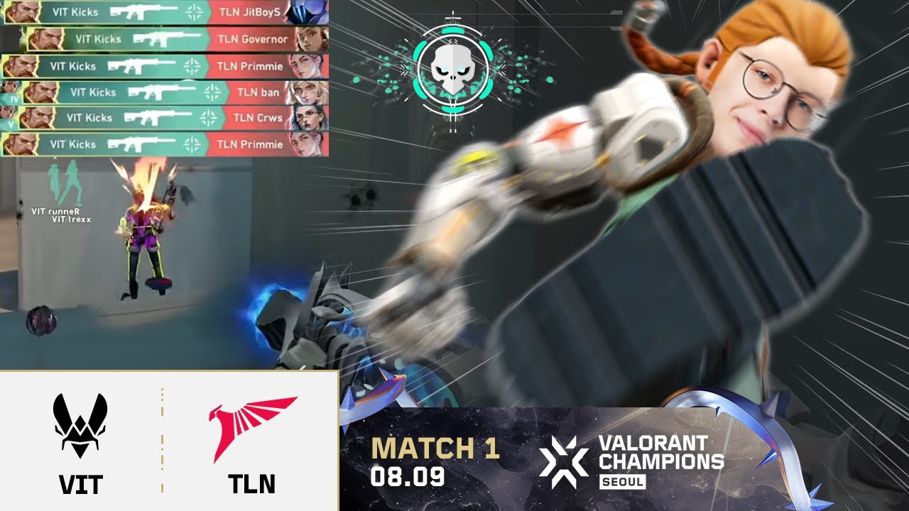 킥킥 붐 문을 차고 입장 | TLN vs. VIT | 8일차 MATCH 1 H/L 08.09 | 발로란트 챔피언스 서울 ...