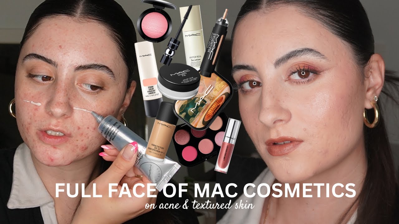FULL FACE MAC COSMETICS ON ACNE & TEXTURED SKIN (No Filter, Not ...