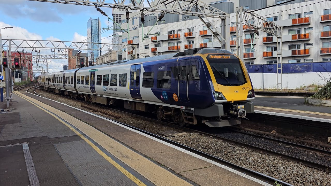 Northern 195111 "Key Worker" Arriving at Manchester Oxford Road - YouTube
