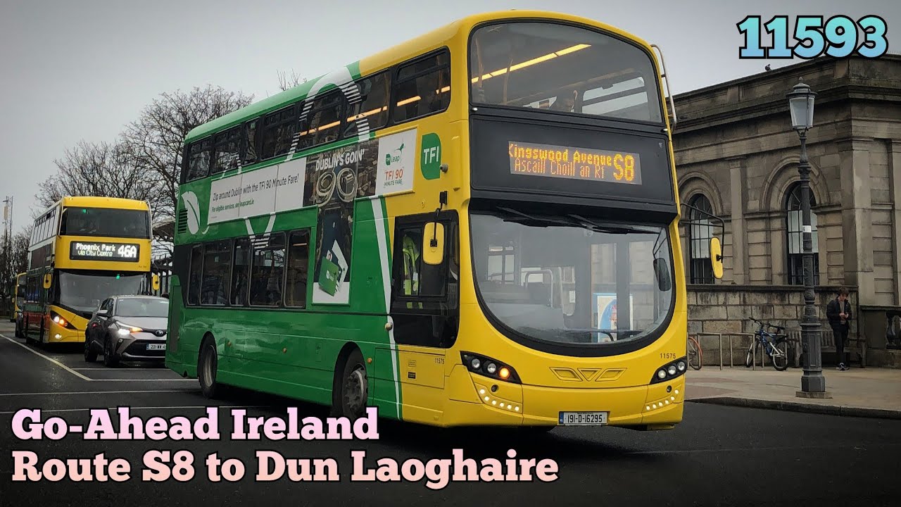 Go-Ahead Ireland | Route S8 (Citywest to Dún Laoghaire) | Full Route ...