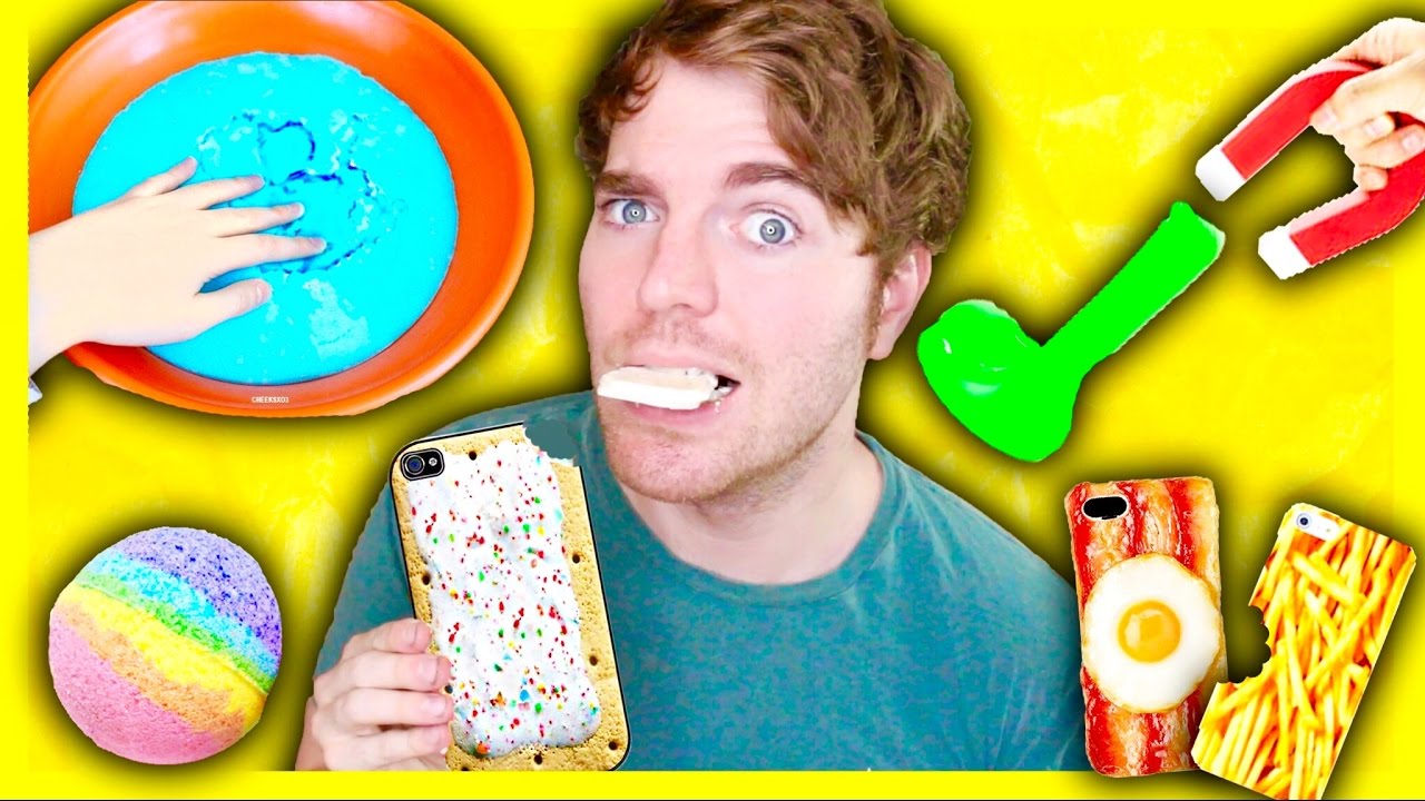 TRYING DUMB DIYS! - MAGNETIC SLIME, EDIBLE PHONE CASE, BATH BOMB - YouTube