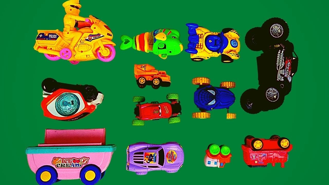 Showing Many Toy Vehicles and Playing New Asmar Car , Racing car, Koi ...