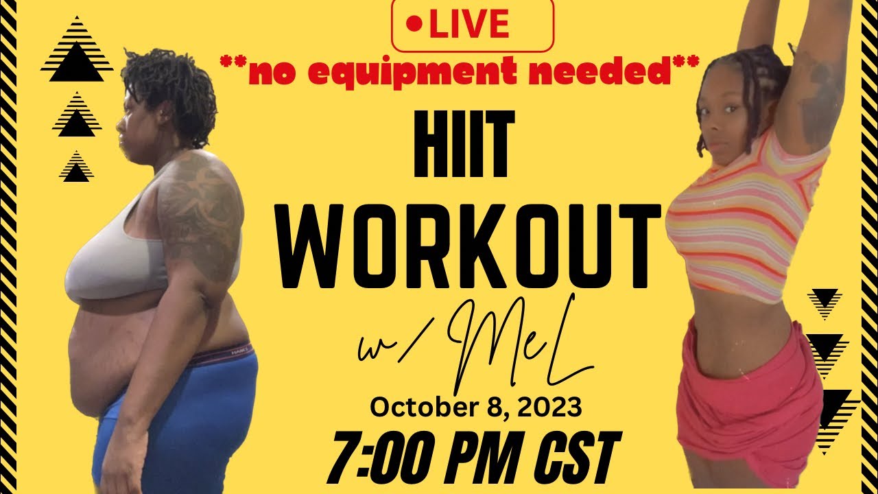 HIIT WORKOUT w/MeL | ARMS & BACK💪🏾| ***NO EQUIPMENT NEEDED*** - YouTube