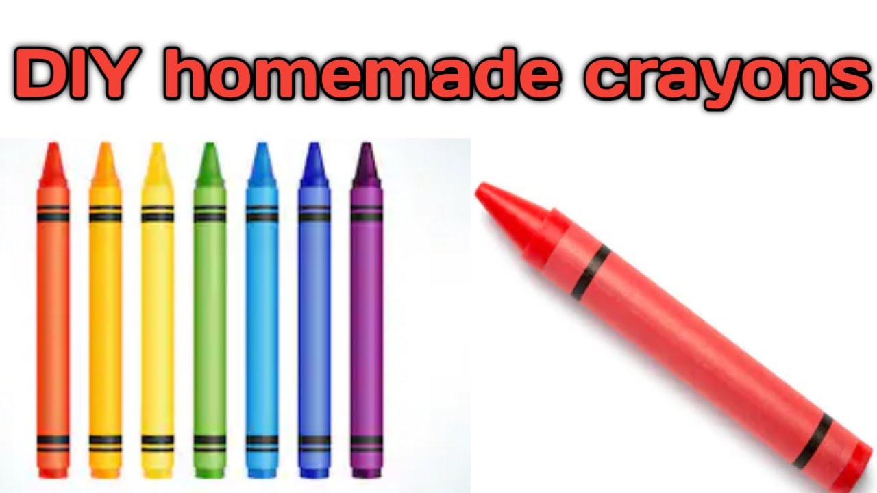 DIY homemade crayons / how to make crayons at home - YouTube