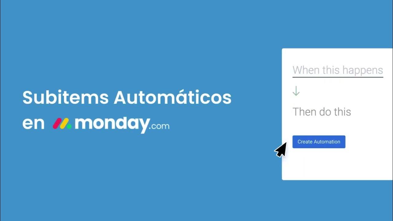 Automatización de Subitems en monday.com - YouTube