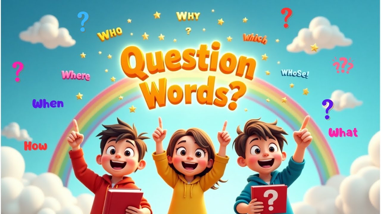 Learn Question Words for Kids | Who, What, When, Where, Why, Which, How ...