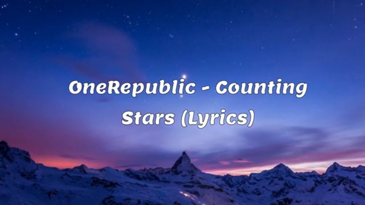 OneRepublic - Counting Stars (Lyrics) - YouTube