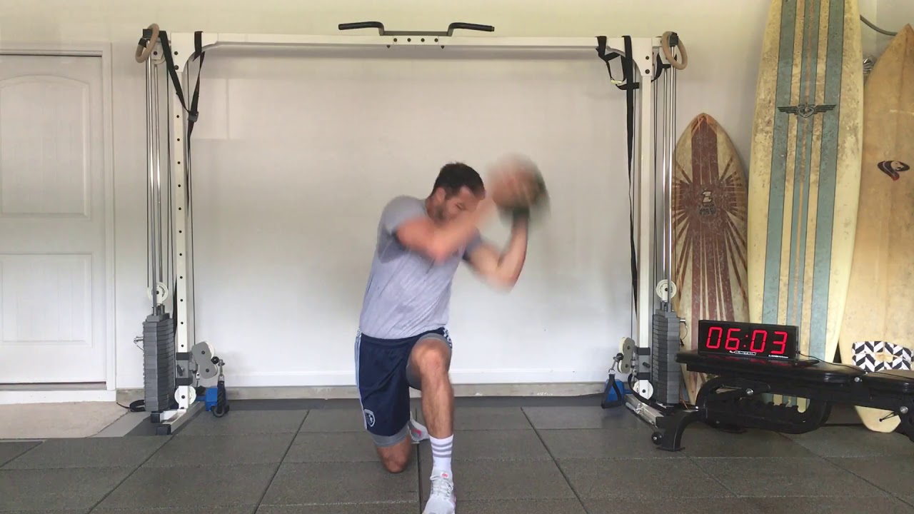 15 Minute Tabata Sandball Medicine Ball Workout - YouTube