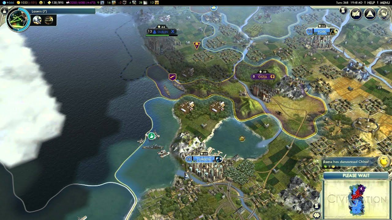 Let's Play Civilization 5 - Part 72: Denouncing the World - YouTube