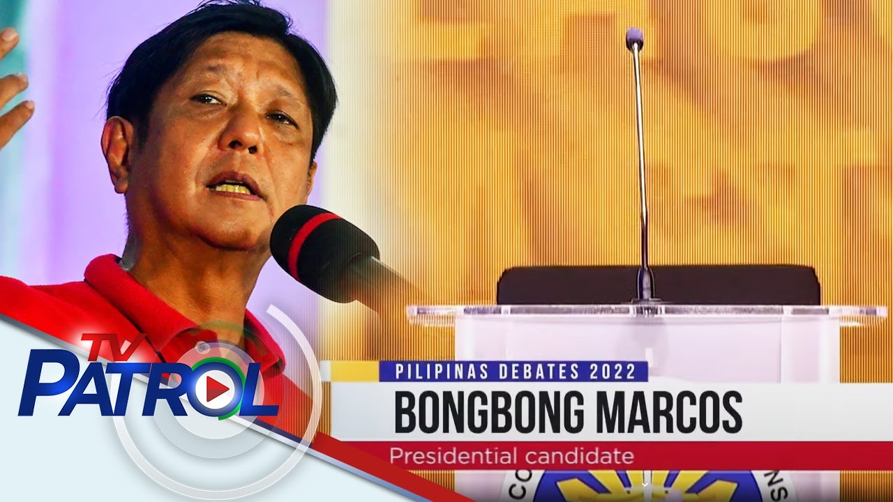 #Halalan2022: Presidential candidates may hirit kay Bongbong na absent ...