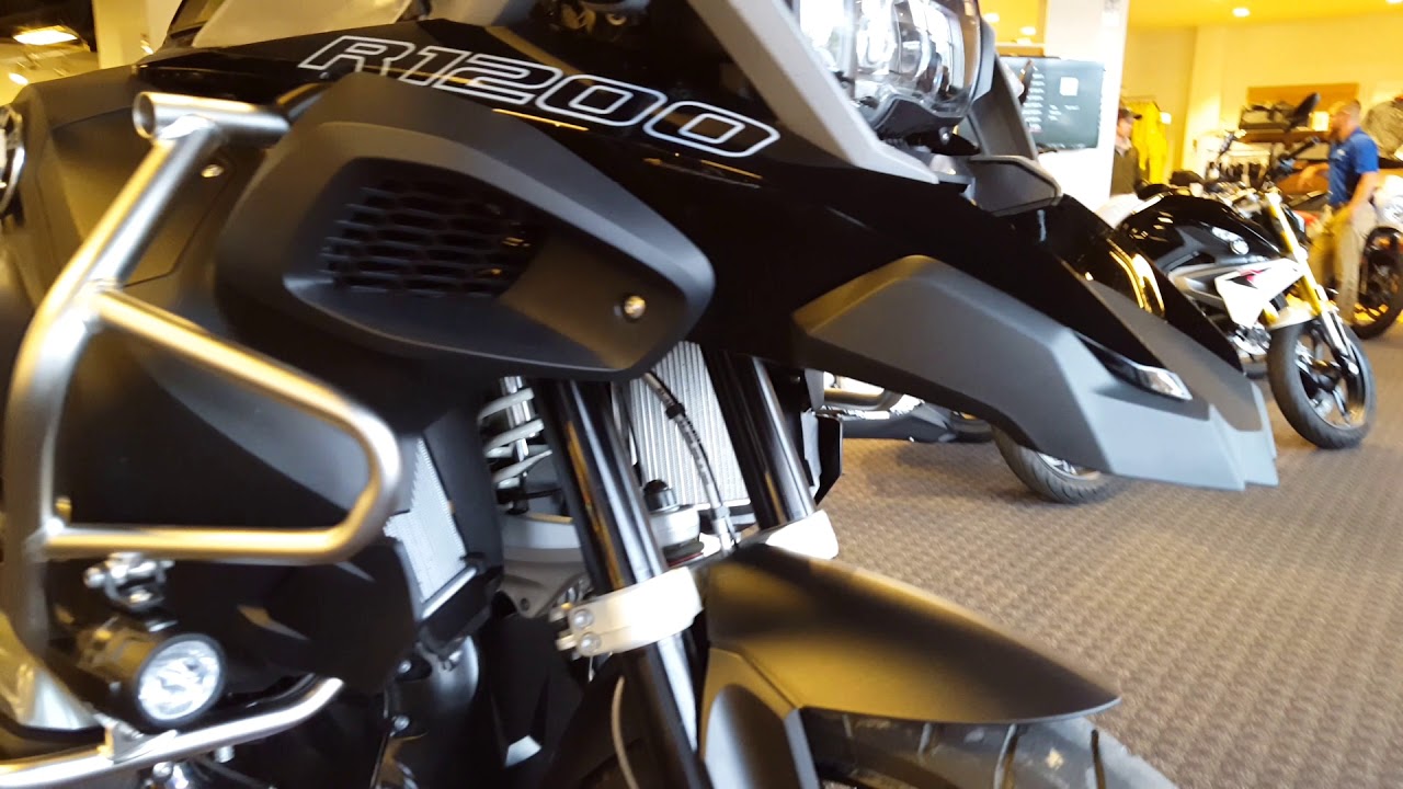 2017 BMW R1200GSA LOW Prem. Pkg. Triple Black with Panniers Walk Around ...