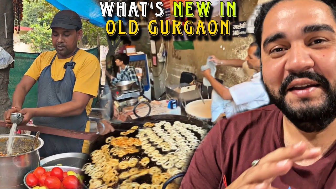 OLD Gurgaon Street Food Tour || DLF Shopping || Vlog - 6 - YouTube