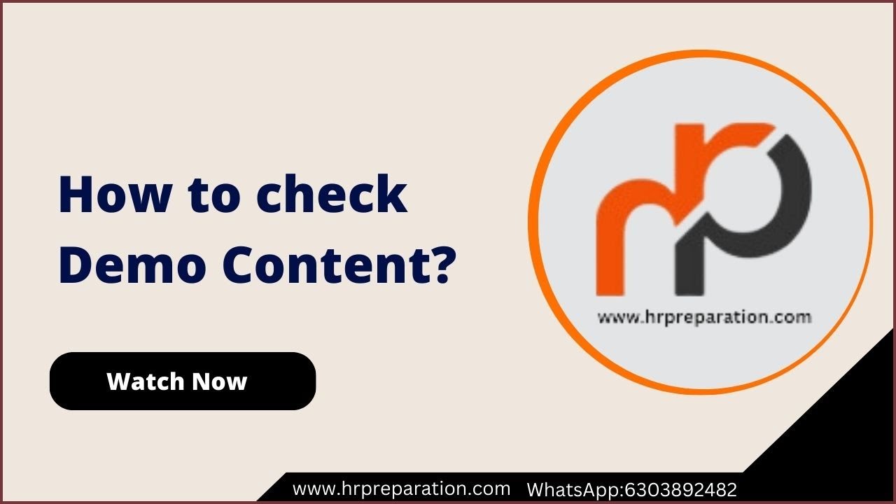 How to check Demo Content - YouTube