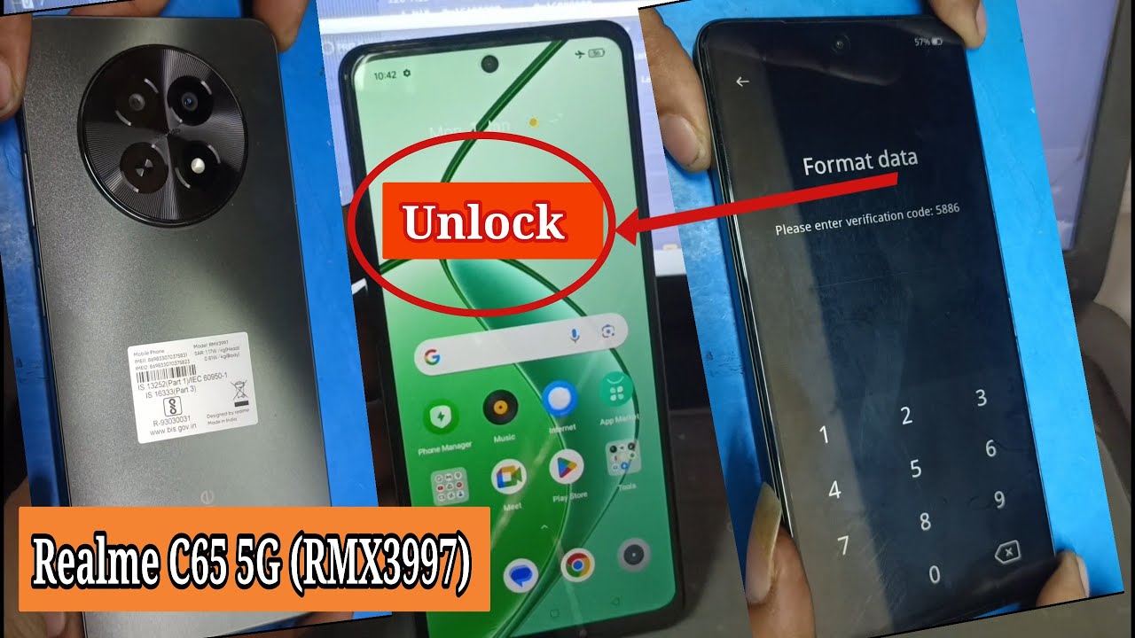 Realme C65 5G (RMX3997) Hard Reset And Frp unlock #frp #unlock - YouTube
