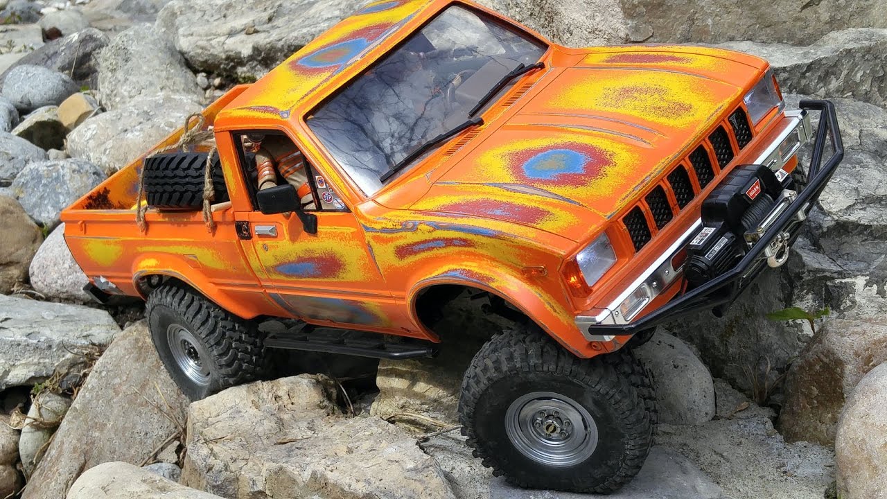 Old Toyota Hilux Rock Crawling - RC4WD Orange Buster - YouTube