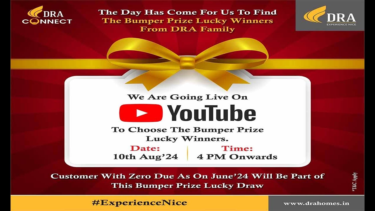 DRA HOMES Online - Customer Delight Event Bumper Prize Lucky Draw - YouTube